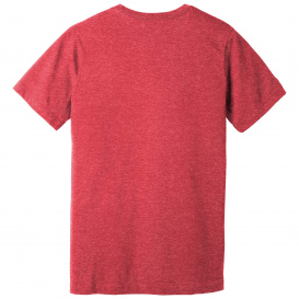 Bella + Canvas BC3005CVC Unisex Heather CVC V-Neck Tee - Heather Red ...