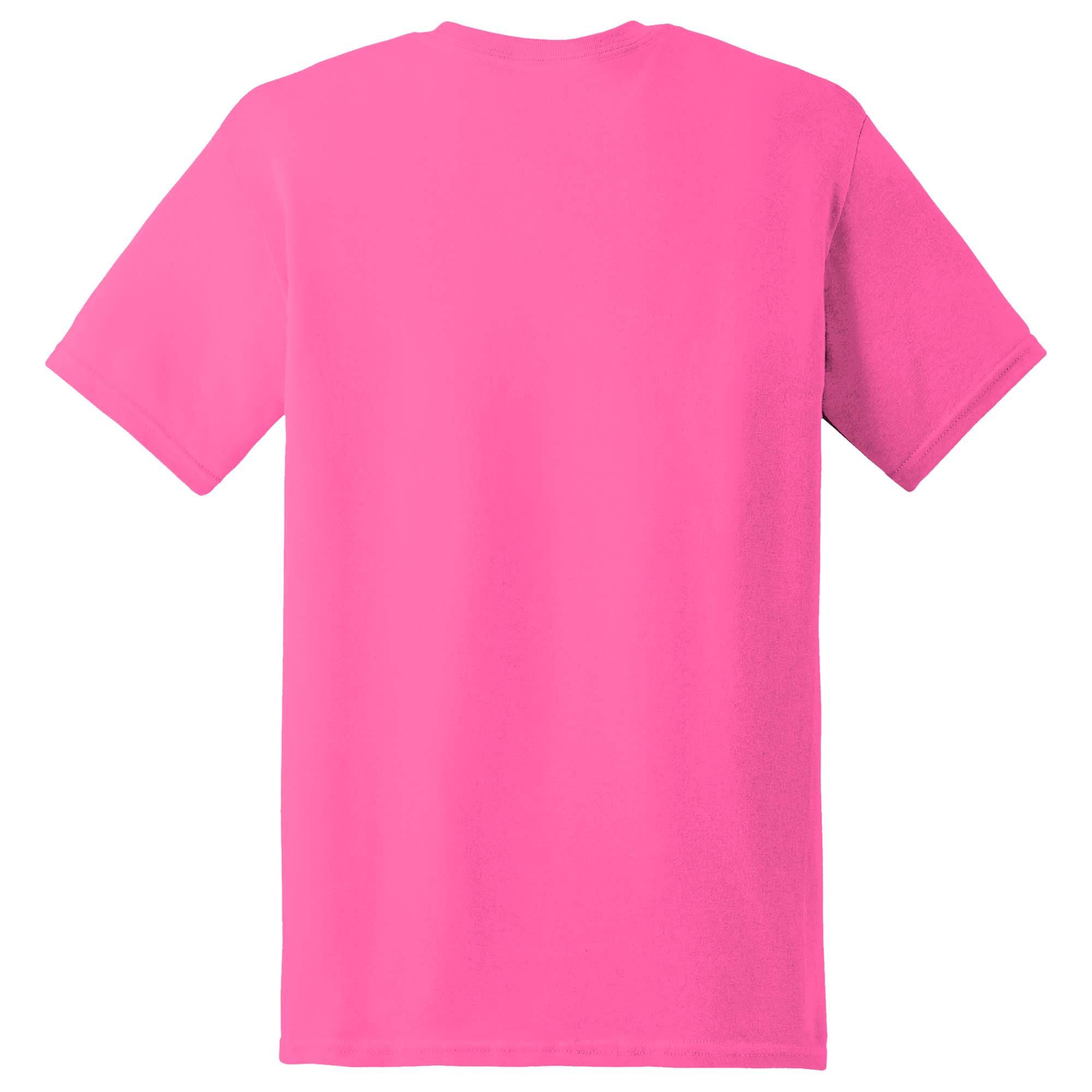 Gildan 5000 Heavy Cotton T-Shirt - Safety Pink | Full Source