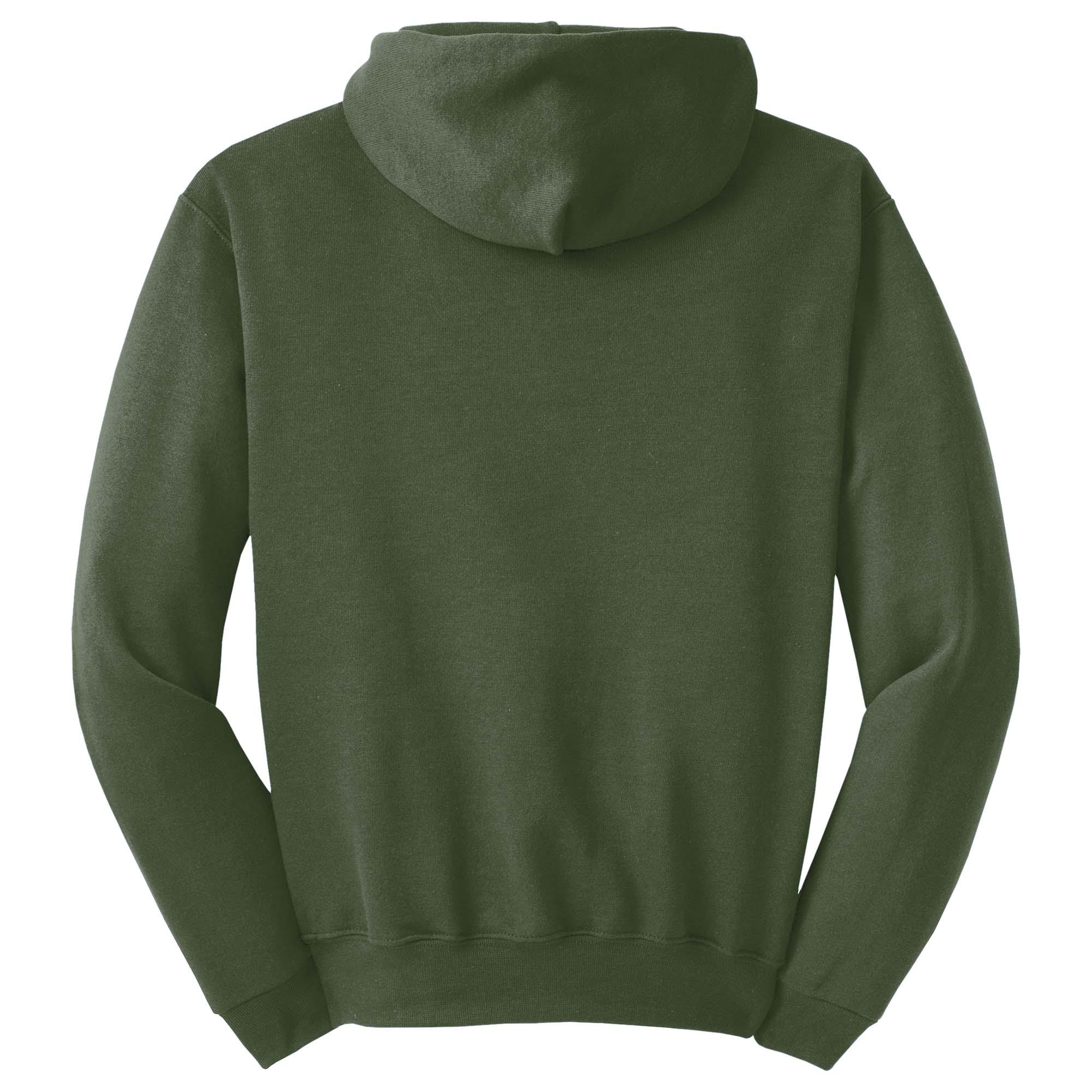 Jerzees 996M NuBlend Pullover Hooded Sweatshirt - Military Green | Full ...