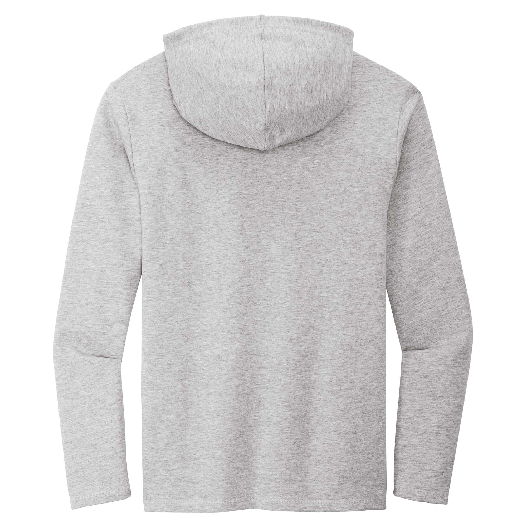 District DT571 Featherweight French Terry Hoodie - Light Heather Grey ...