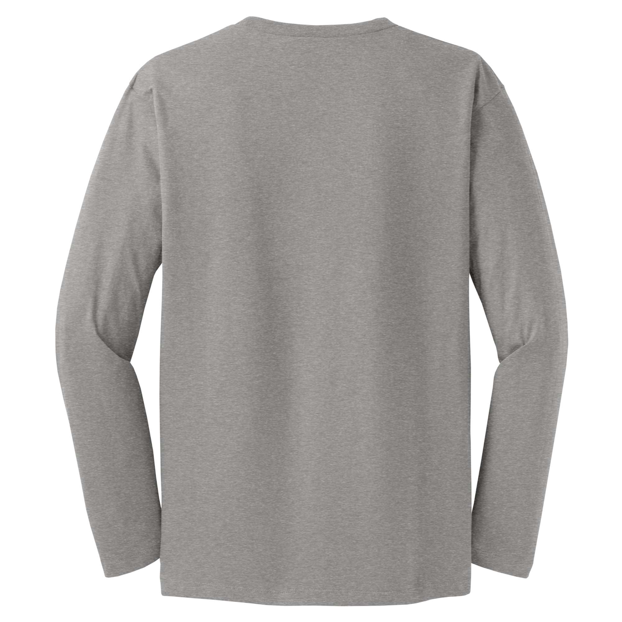 District DT105 Perfect Weight Long Sleeve Tee - Heathered Steel | Full ...