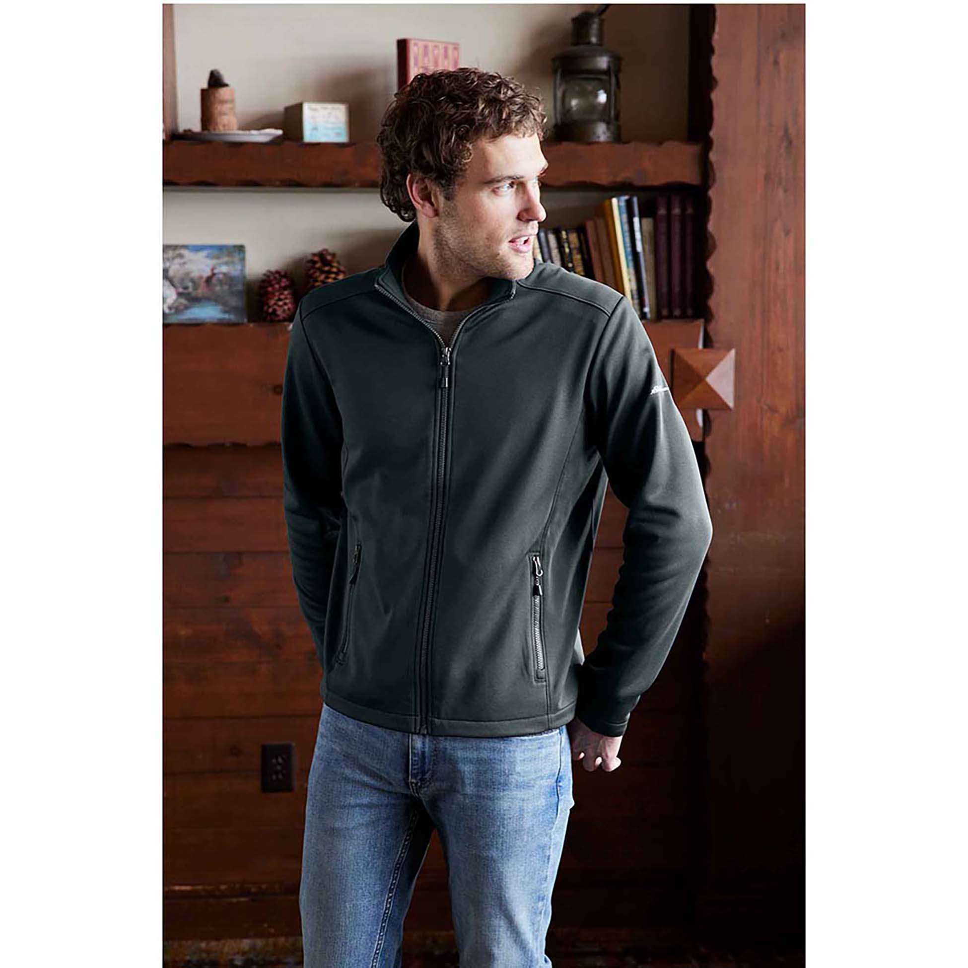 Eddie Bauer EB2460 Smooth Mid Layer Fleece Full-Zip - Iron Gate | Full ...