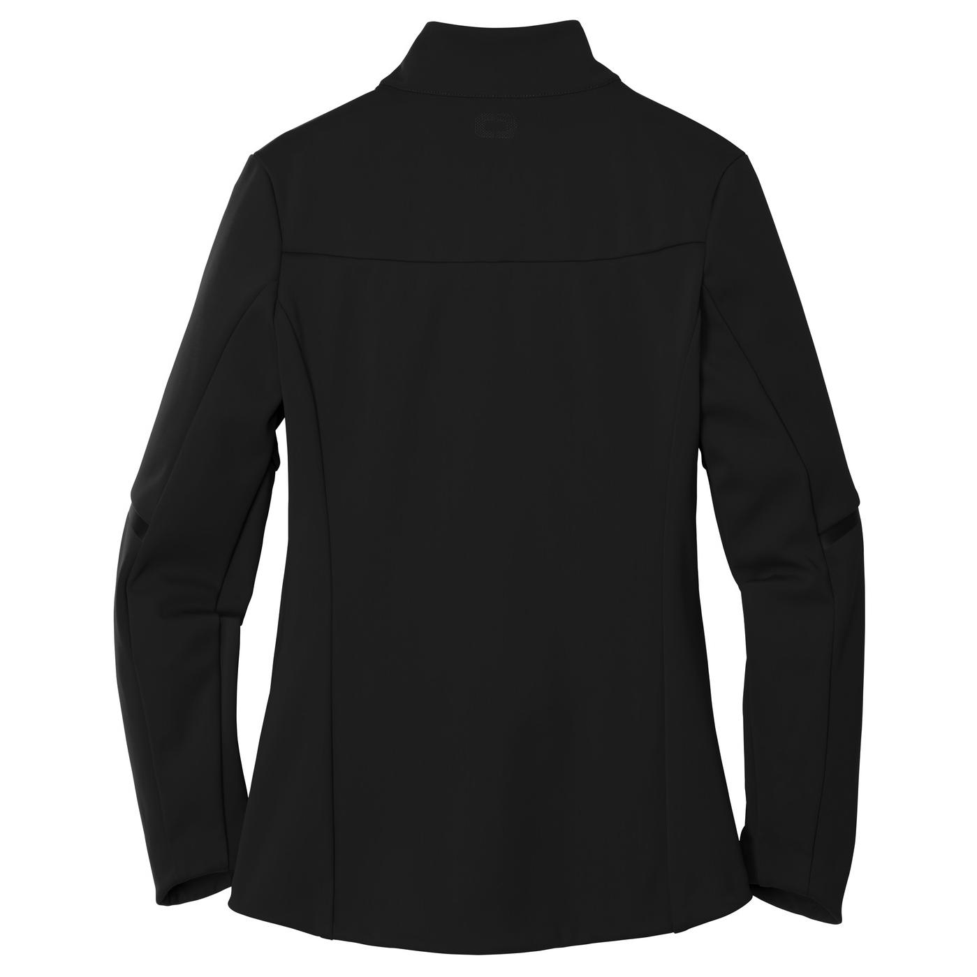OGIO LOG725 Ladies Exaction Soft Shell Jacket - Blacktop | Full Source