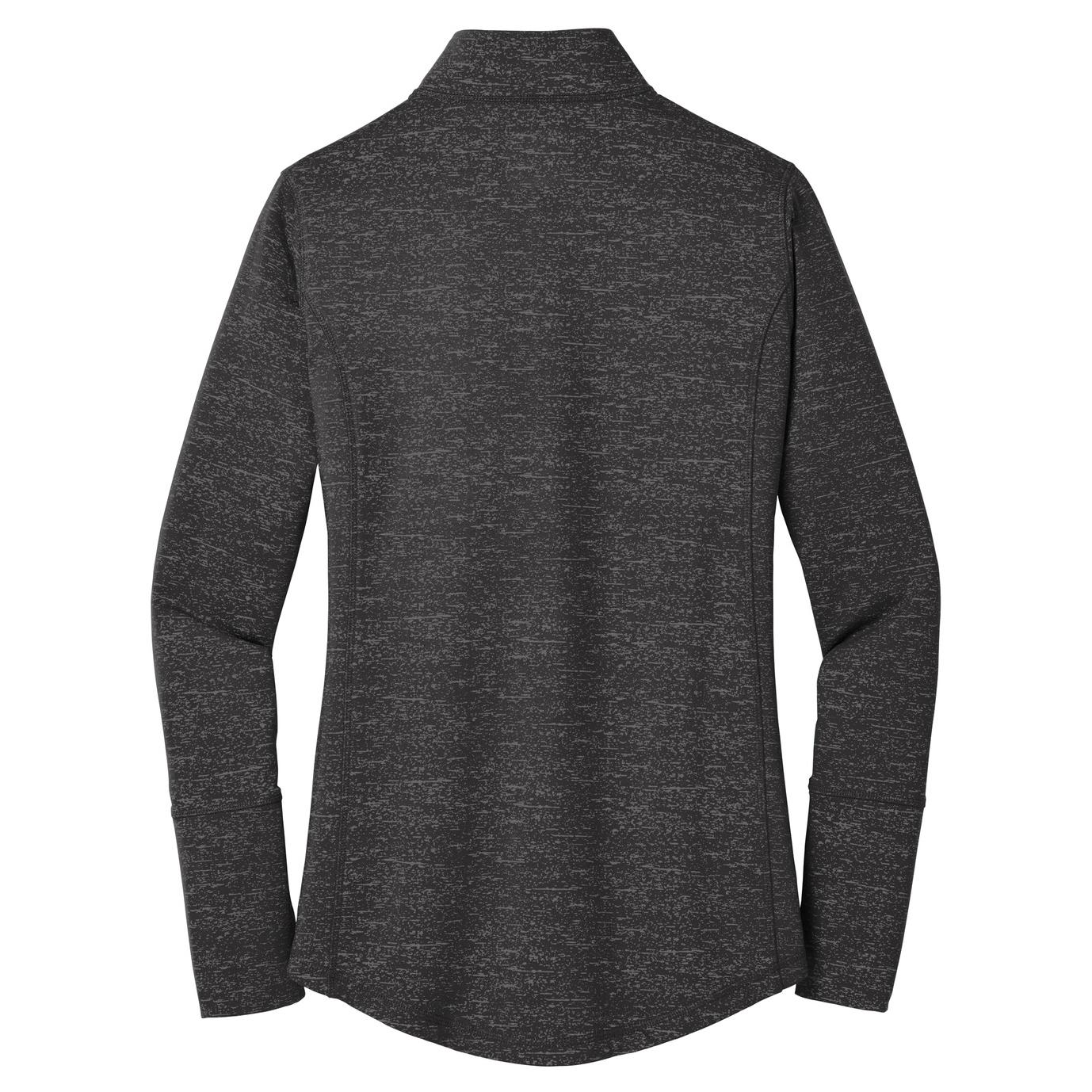 Sport-Tek LST855 Ladies Sport-Wick Stretch Reflective Heather 1/2-Zip ...