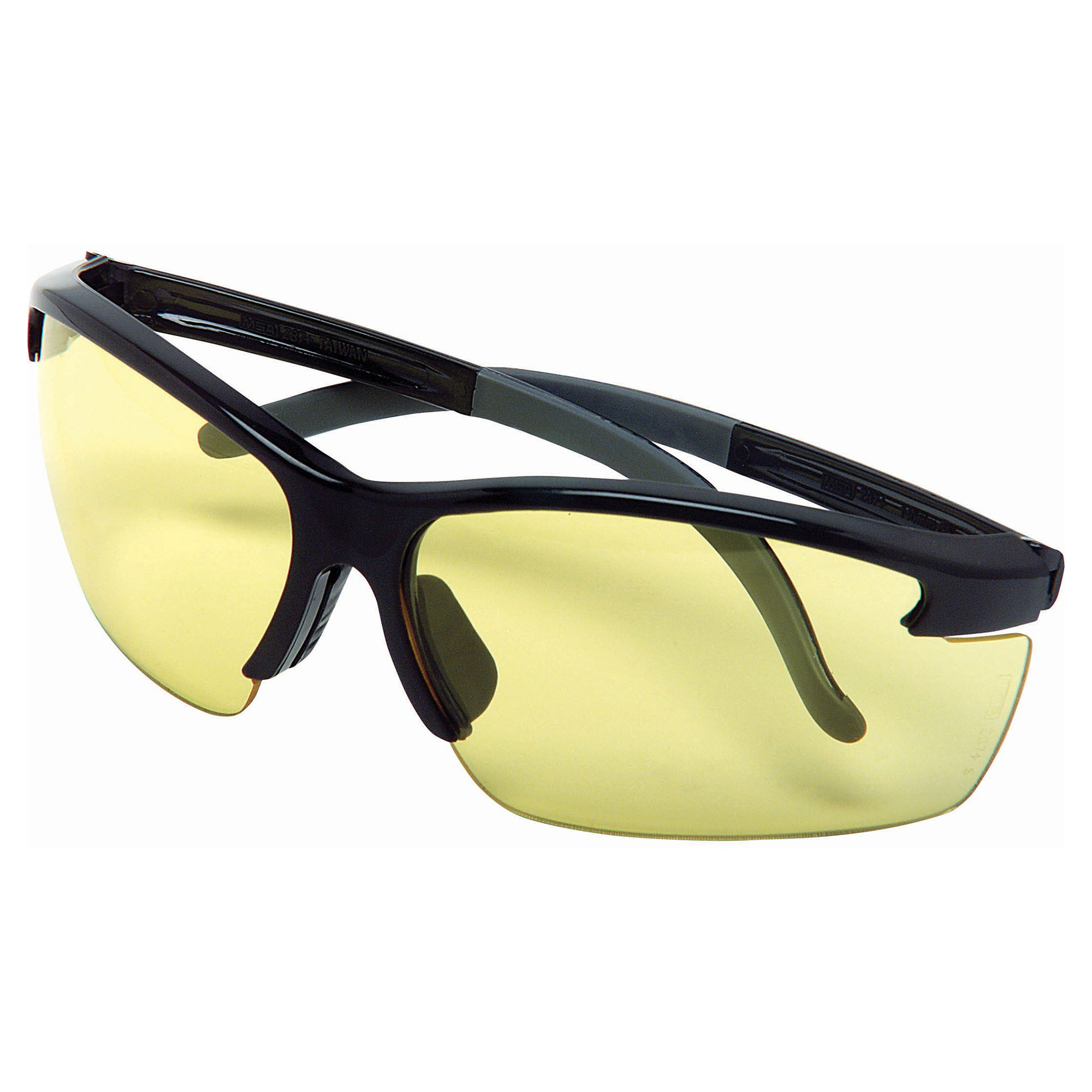 MSA 10033740 Pyrenees Safety Glasses - Black Frame - Amber Anti-Fog ...