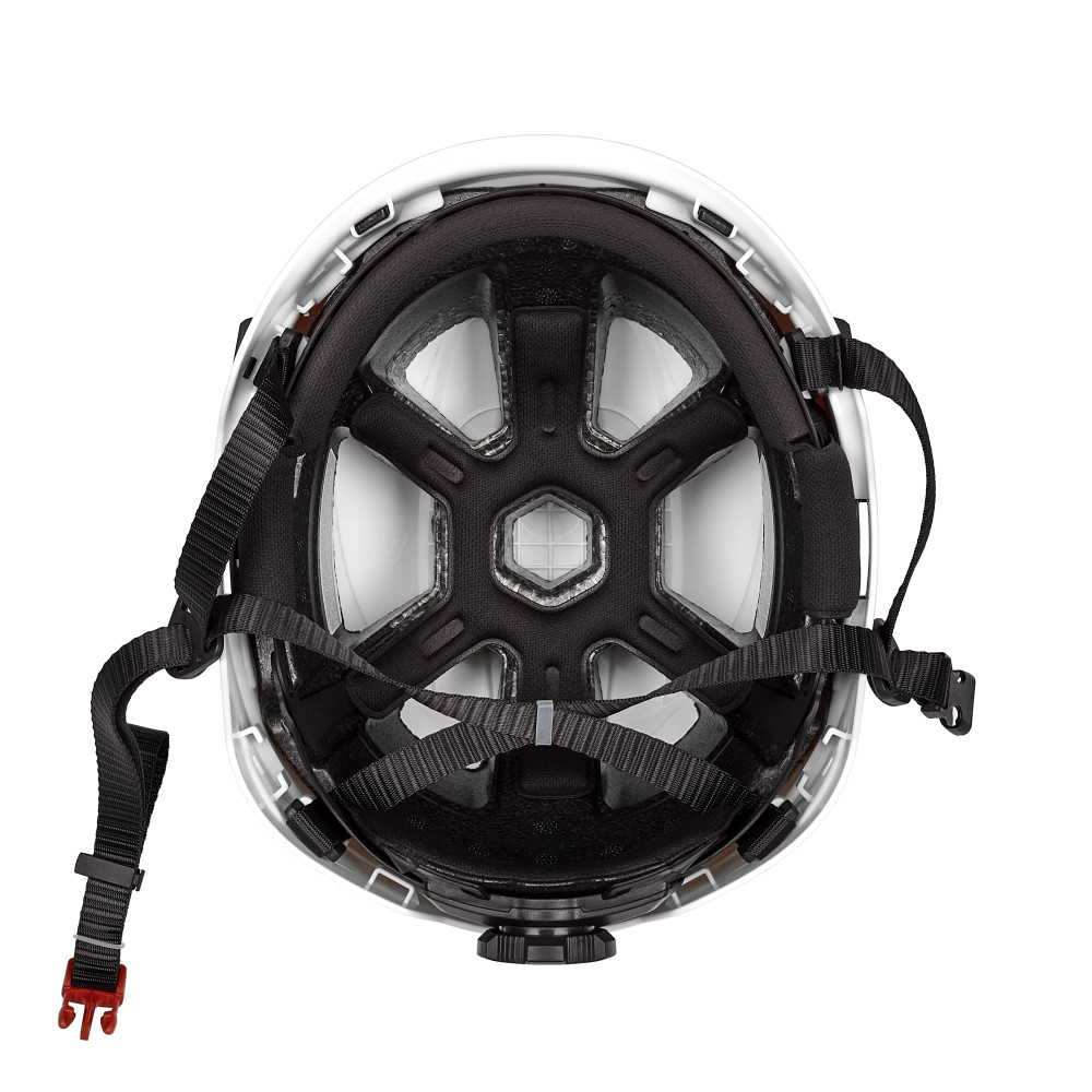 MSA 10242635 V-Gard H2 Safety Helmet - Ratchet Suspension - White ...