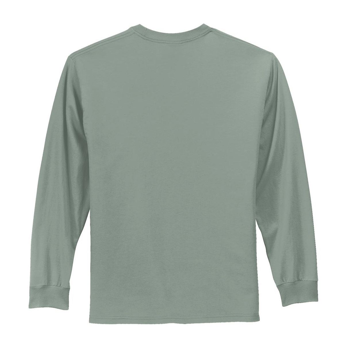 Port & Company PC61LS Long Sleeve Essential T-Shirt - Stonewashed Green ...