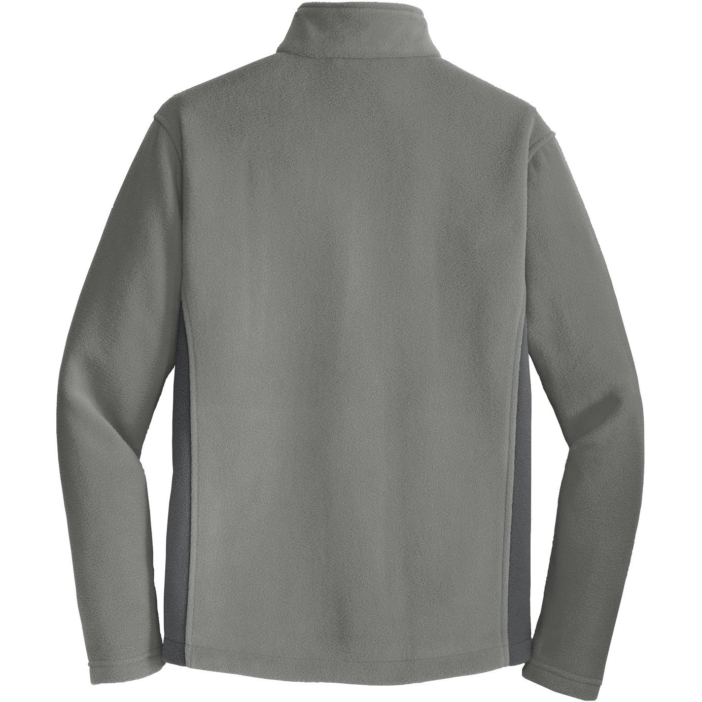 Port Authority F216 Colorblock Value Fleece Jacket - Deep Smoke ...