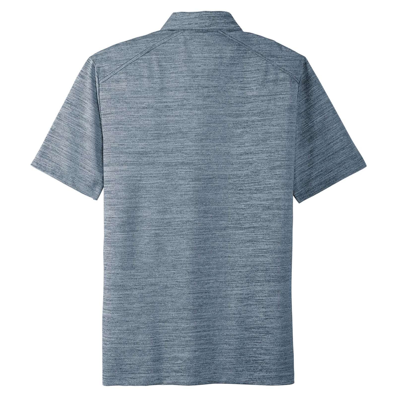 Port Authority K583 Stretch Heather Polo - Regatta Blue/Gusty Grey ...