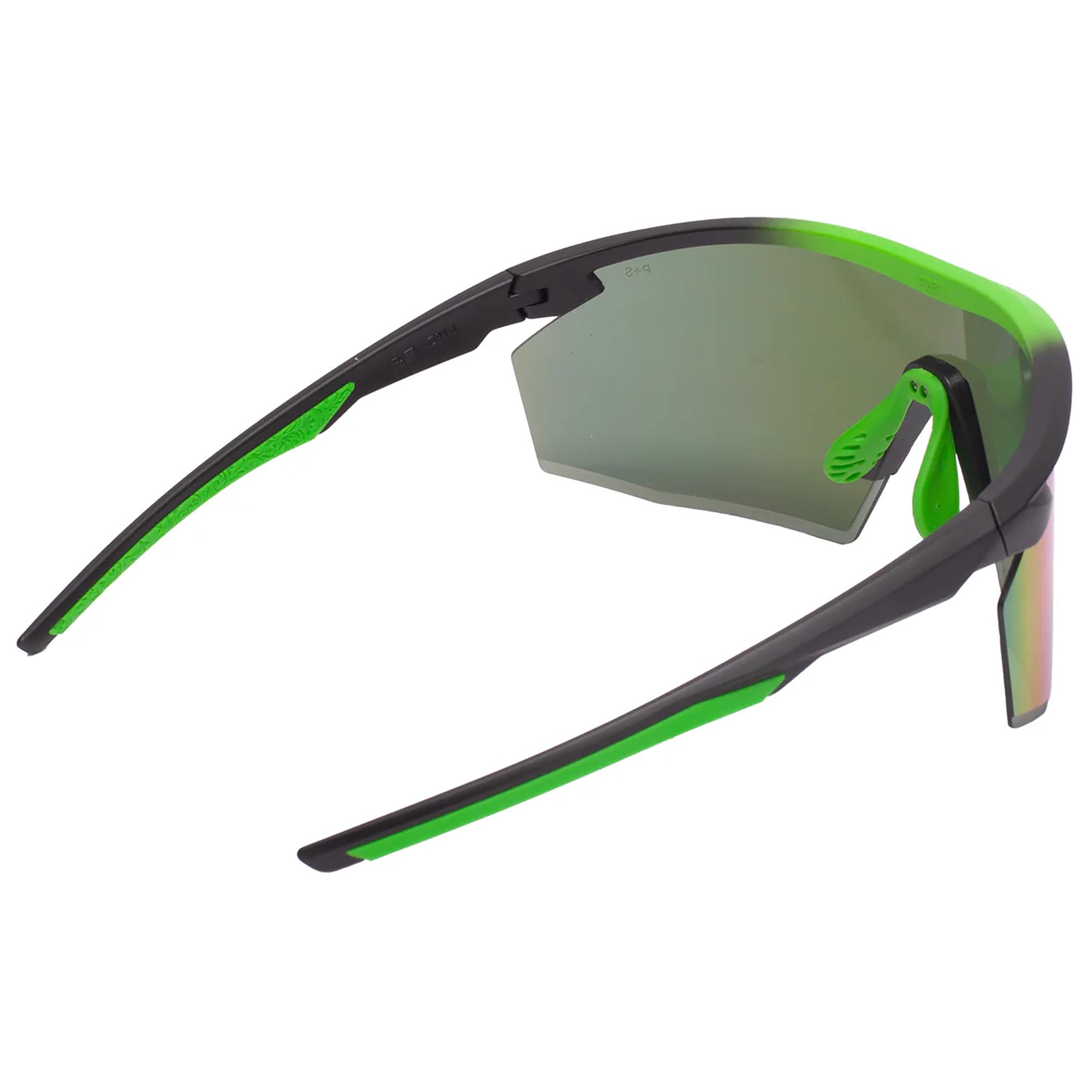 Pyramex SBL11257ST Half Frame PMXSPEC Safety Glasses - Black/Green ...