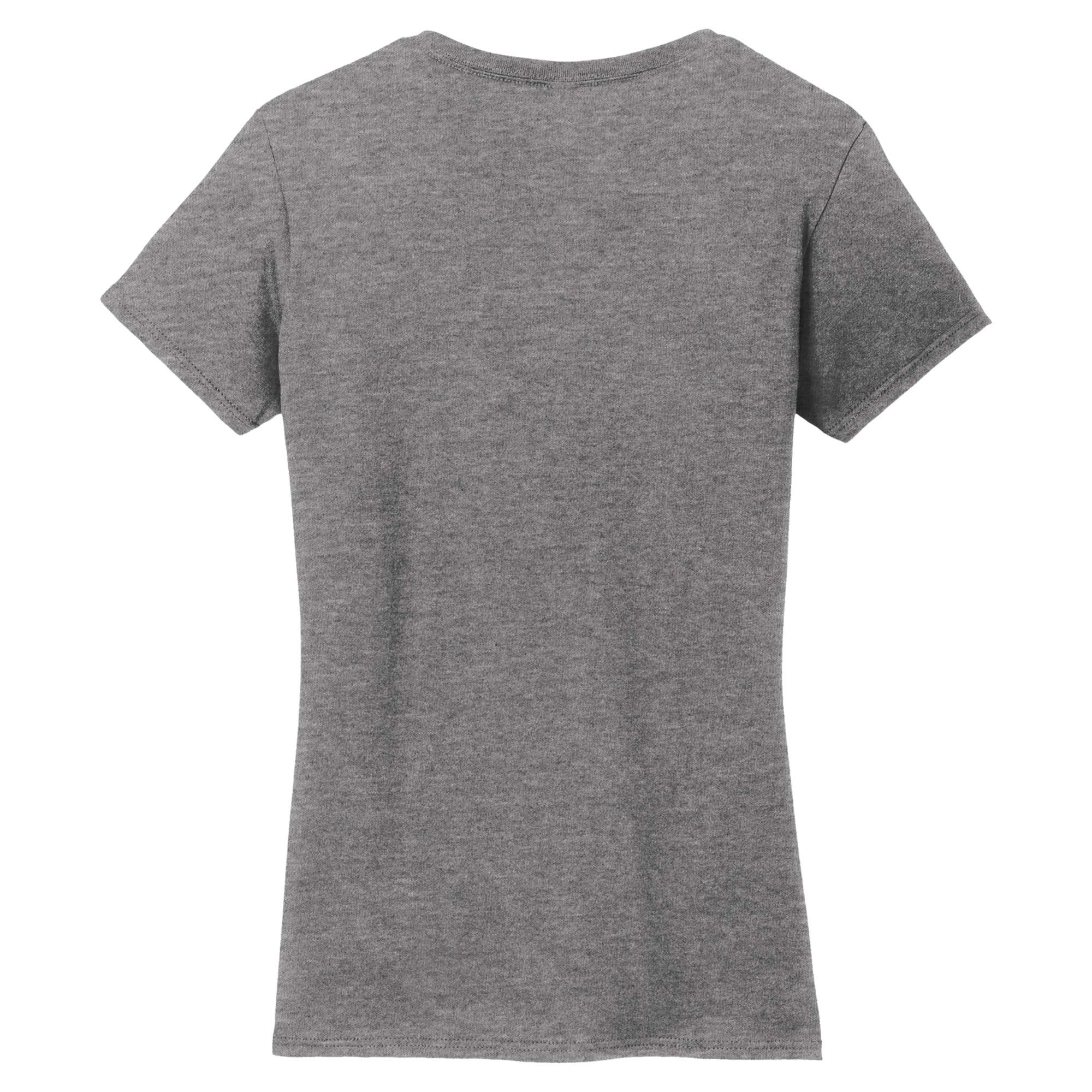 Gildan 5V00L Ladies Heavy Cotton V-Neck T-Shirt - Graphite Heather ...
