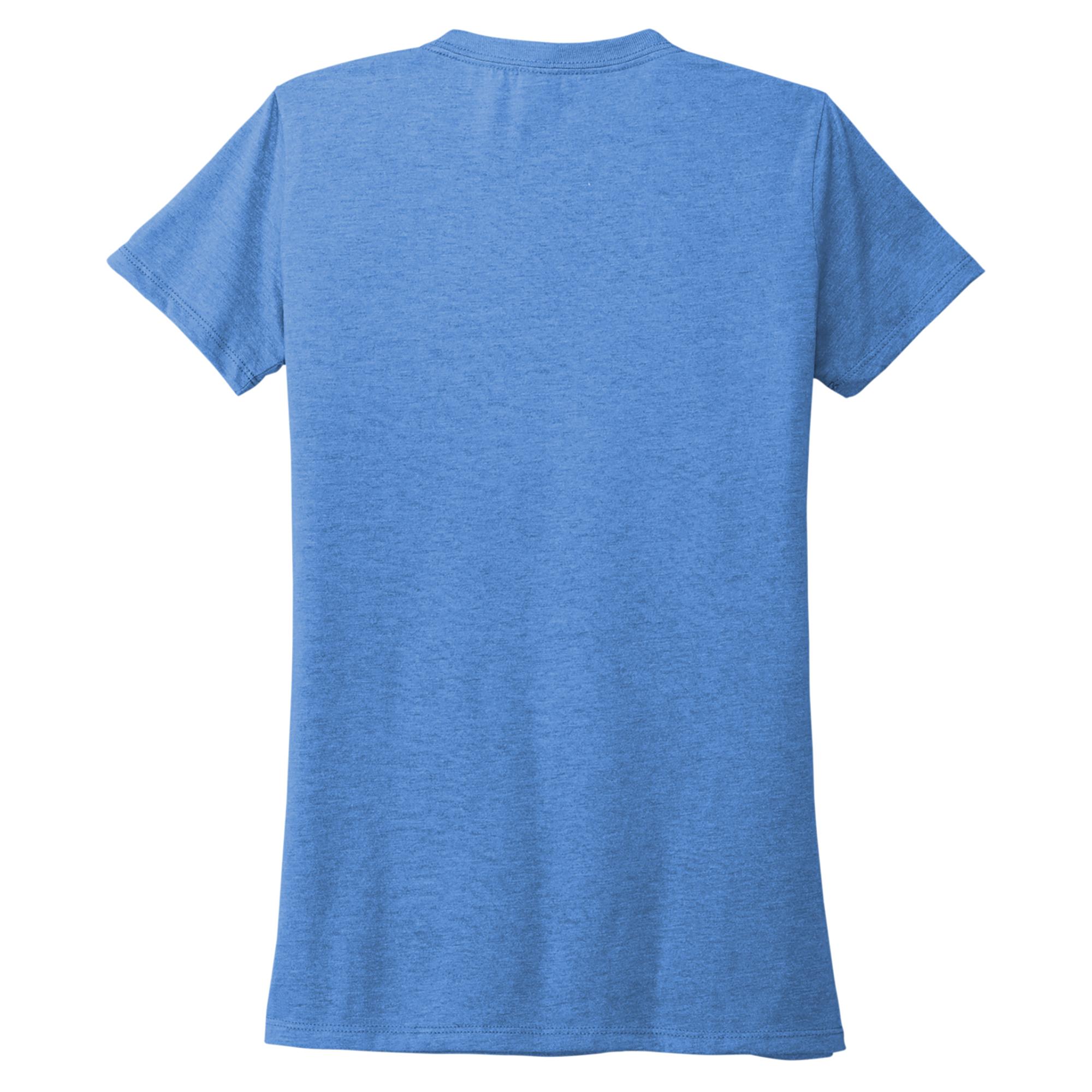 Allmade AL2008 Women's Tri-Blend Tee - Azure Blue | Full Source