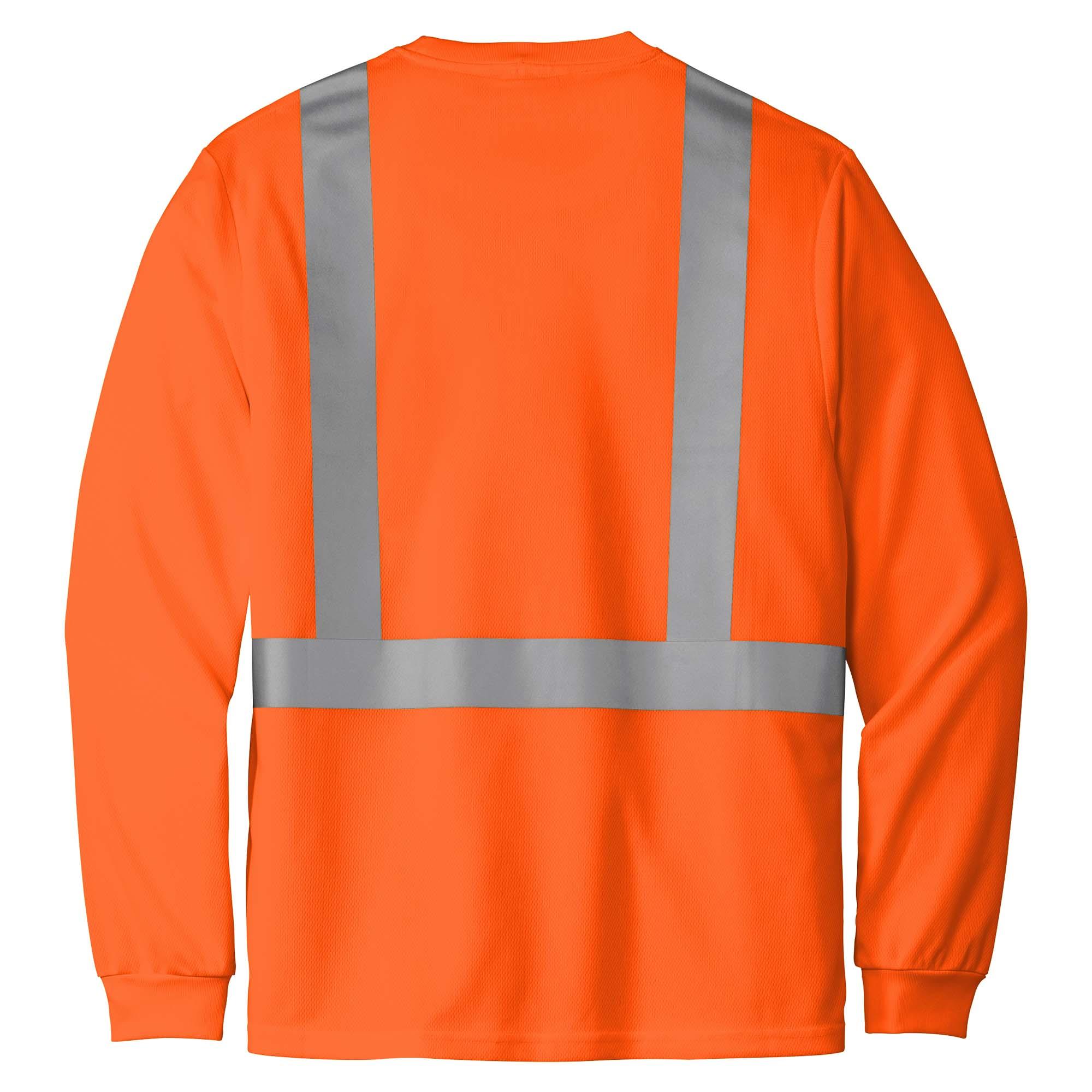 CornerStone CS201 ANSI 107 Class 2 Mesh Long Sleeve T-Shirt - Orange ...