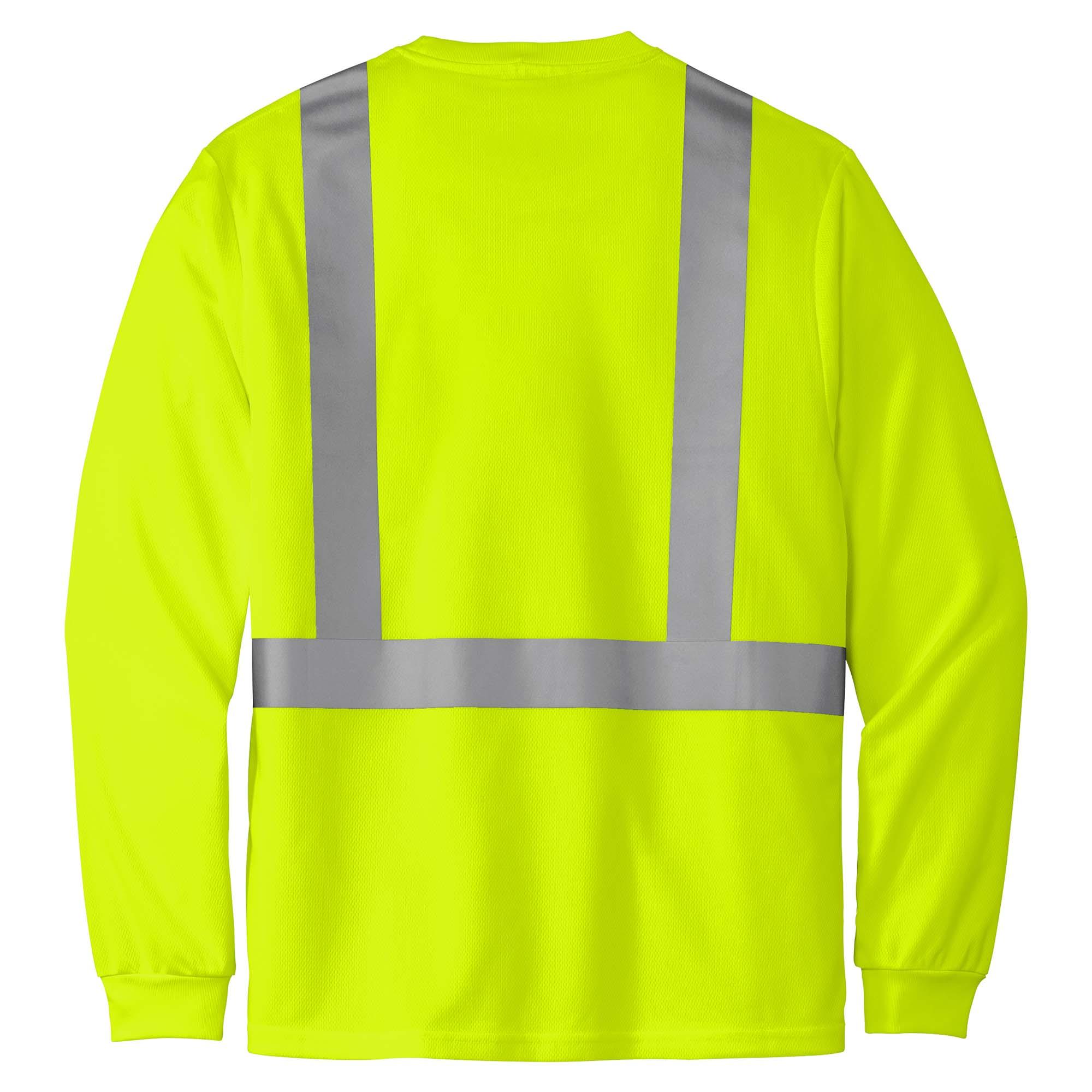 CornerStone CS201 ANSI 107 Class 2 Mesh Long Sleeve T-Shirt - Yellow ...