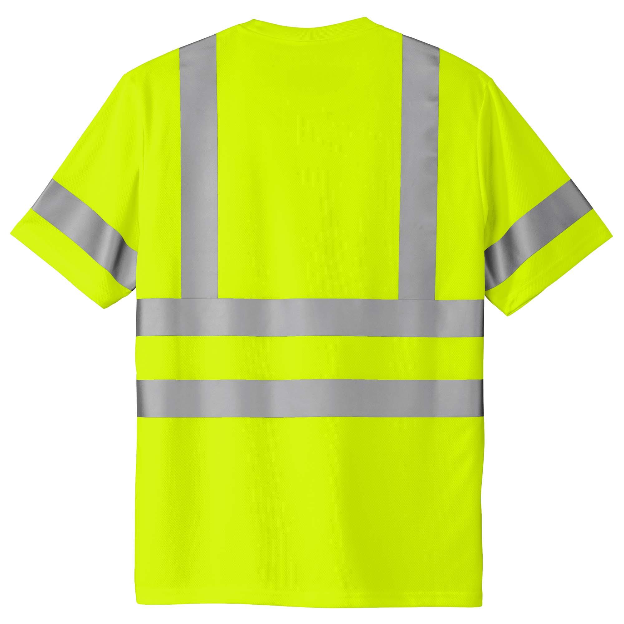 CornerStone CS202 ANSI 107 Class 3 Mesh T-Shirt - Yellow/Lime | Full Source
