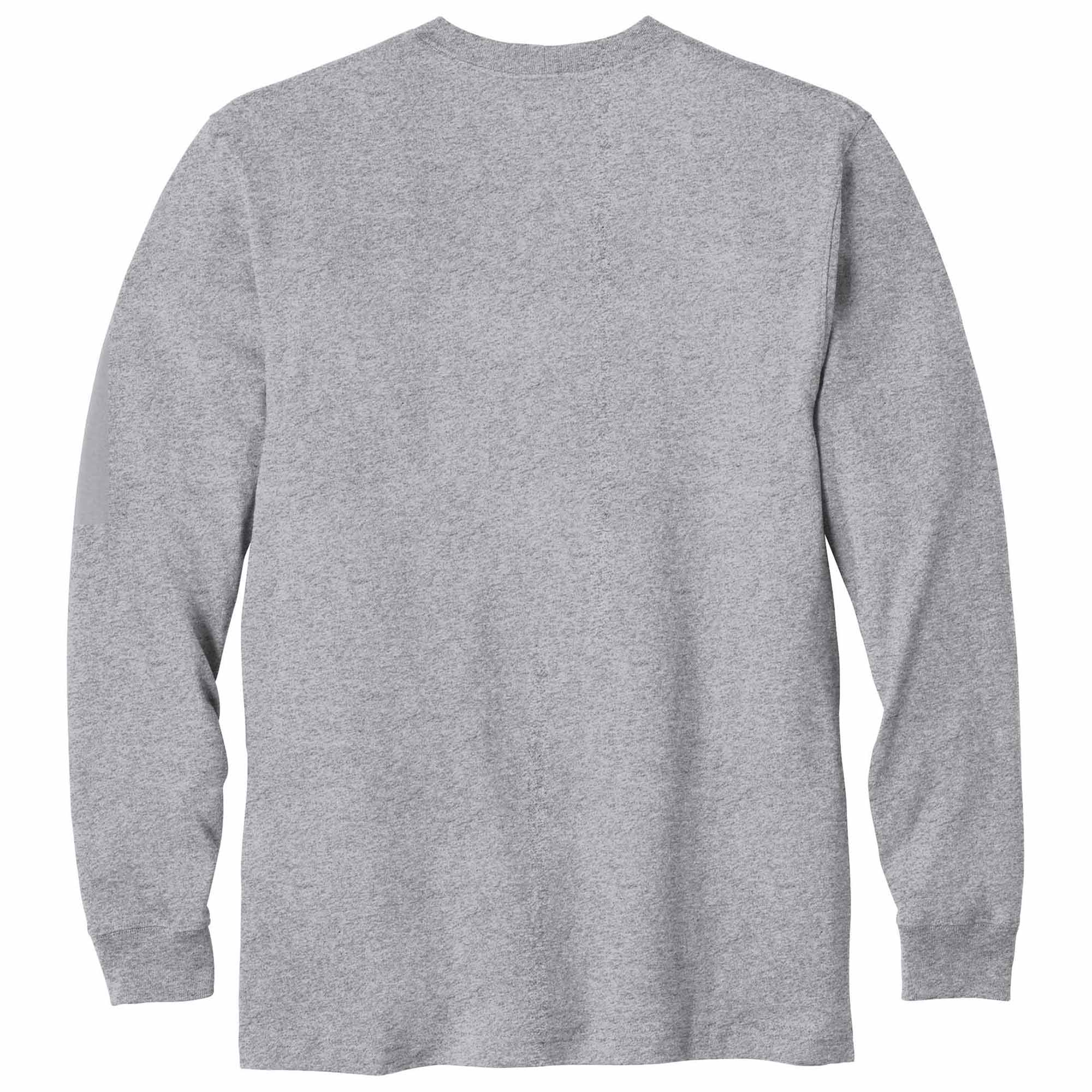 Carhartt K126 Workwear Pocket Long Sleeve T-Shirt - Heather Gray | Full ...