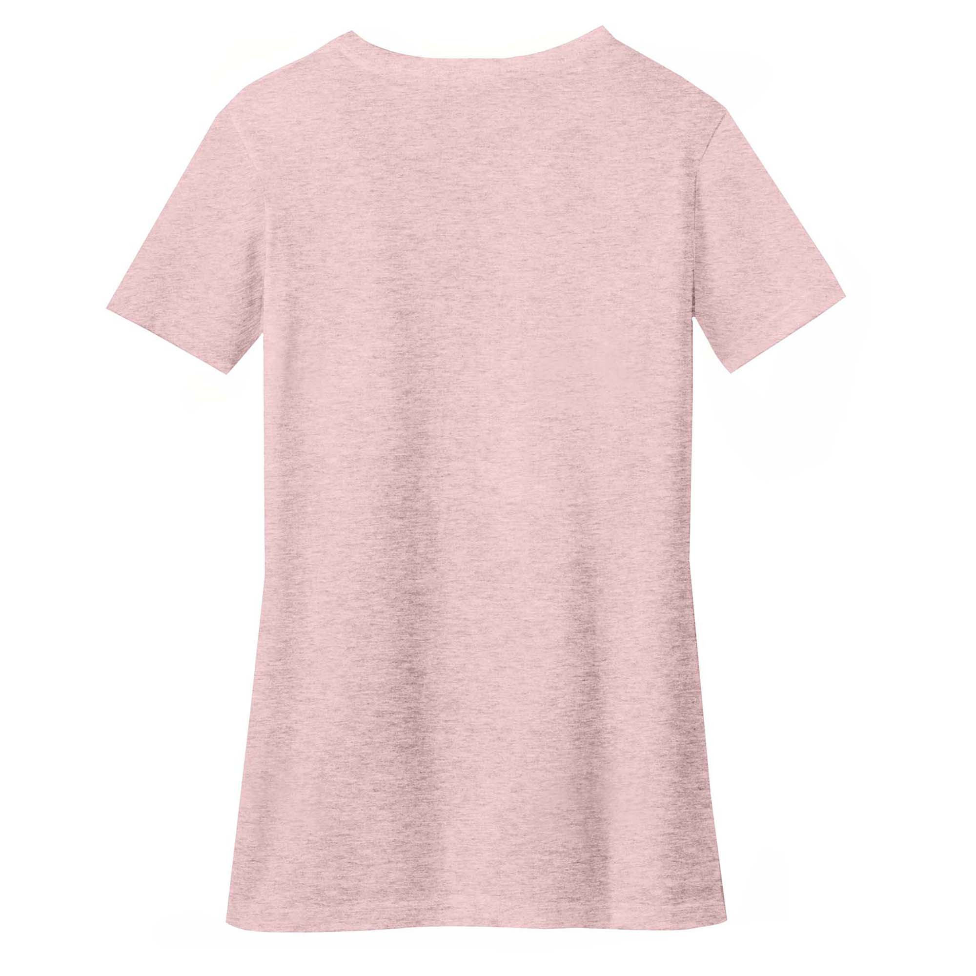 District DM1190L Women's Perfect Blend V-Neck Tee - Heathered Lavender ...