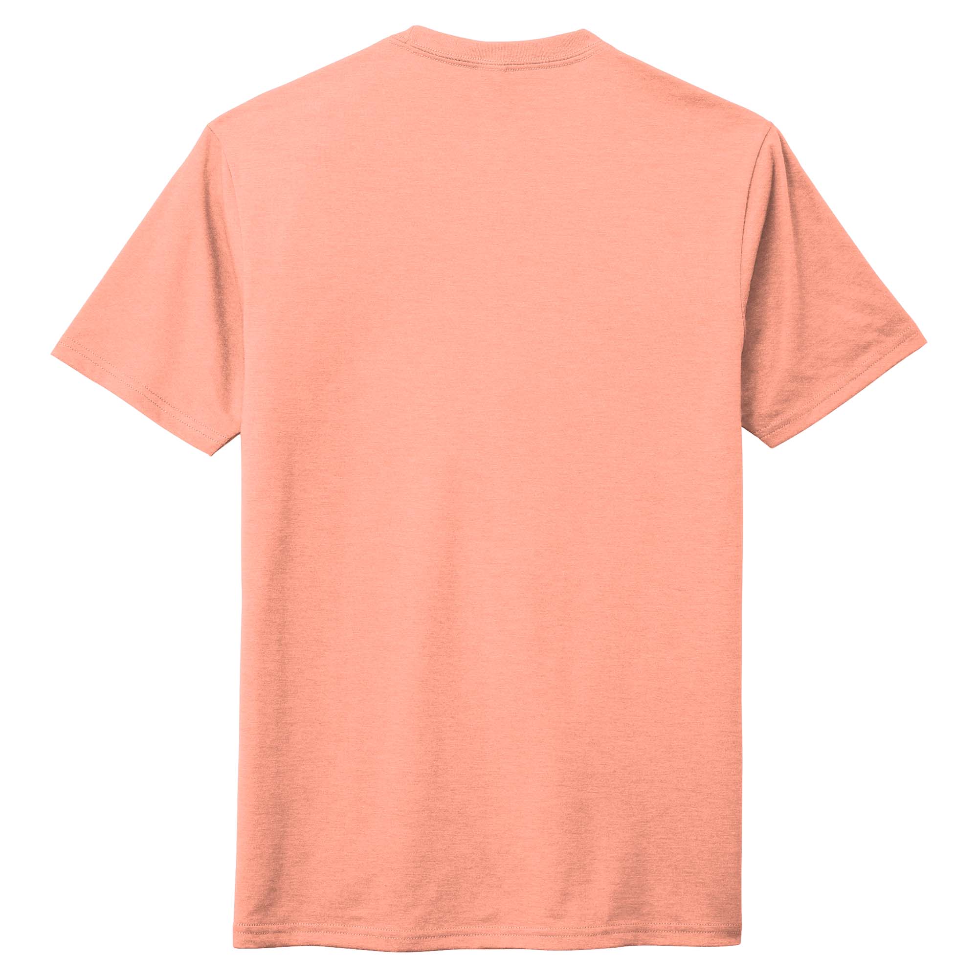 District DM130 Perfect Tri Crew Tee - Heathered Dusty Peach | Full Source