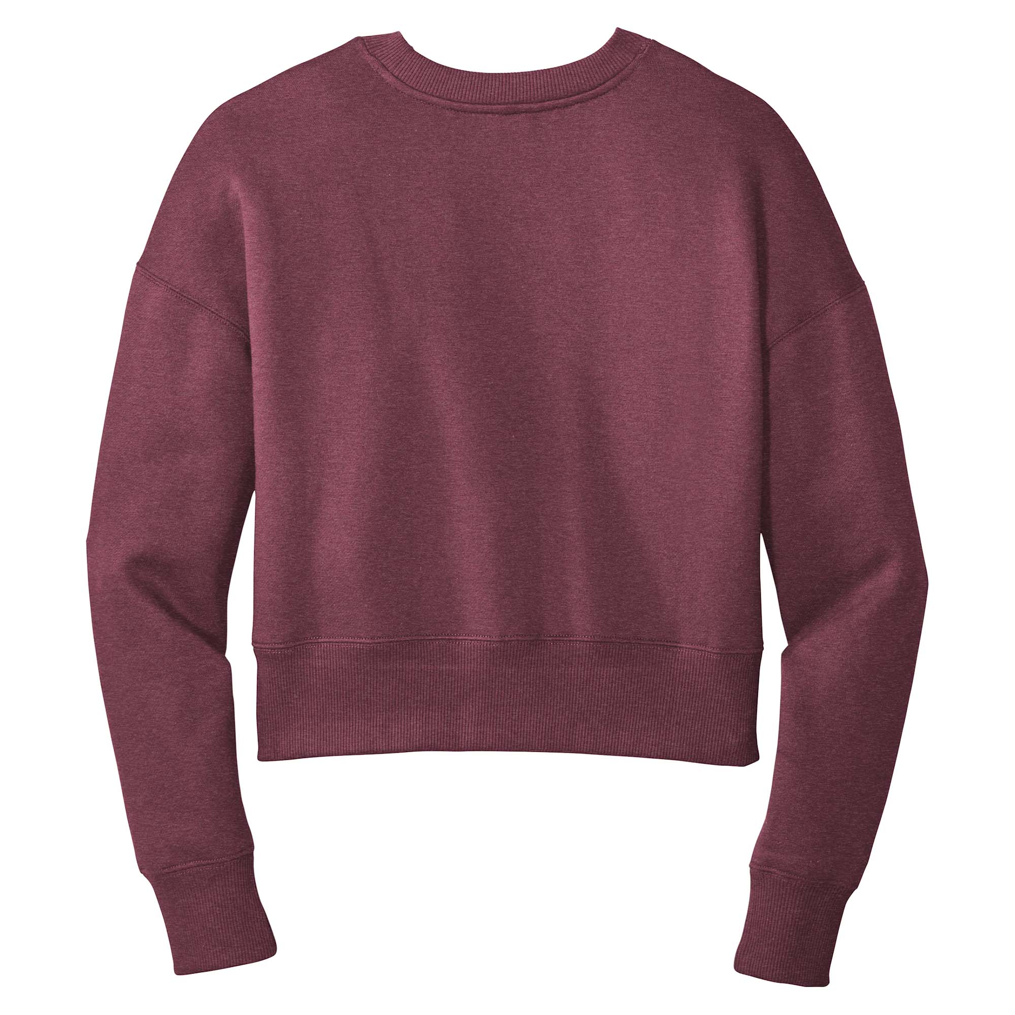 District DT1105 Women's Perfect Weight Fleece Cropped Crew - Heathered ...