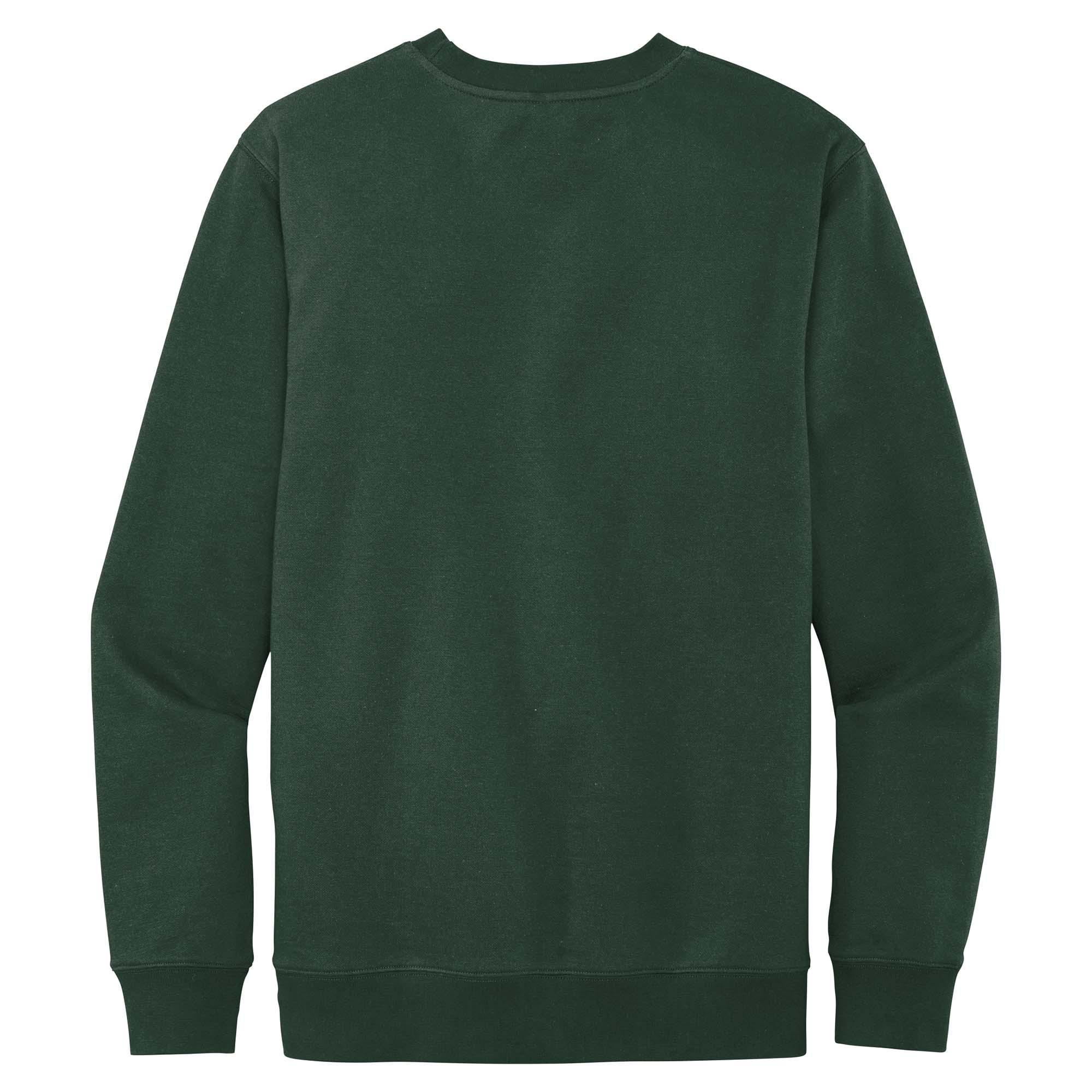 District DT6104 V.I.T. Fleece Crew Neck Sweatshirt - Forest Green ...