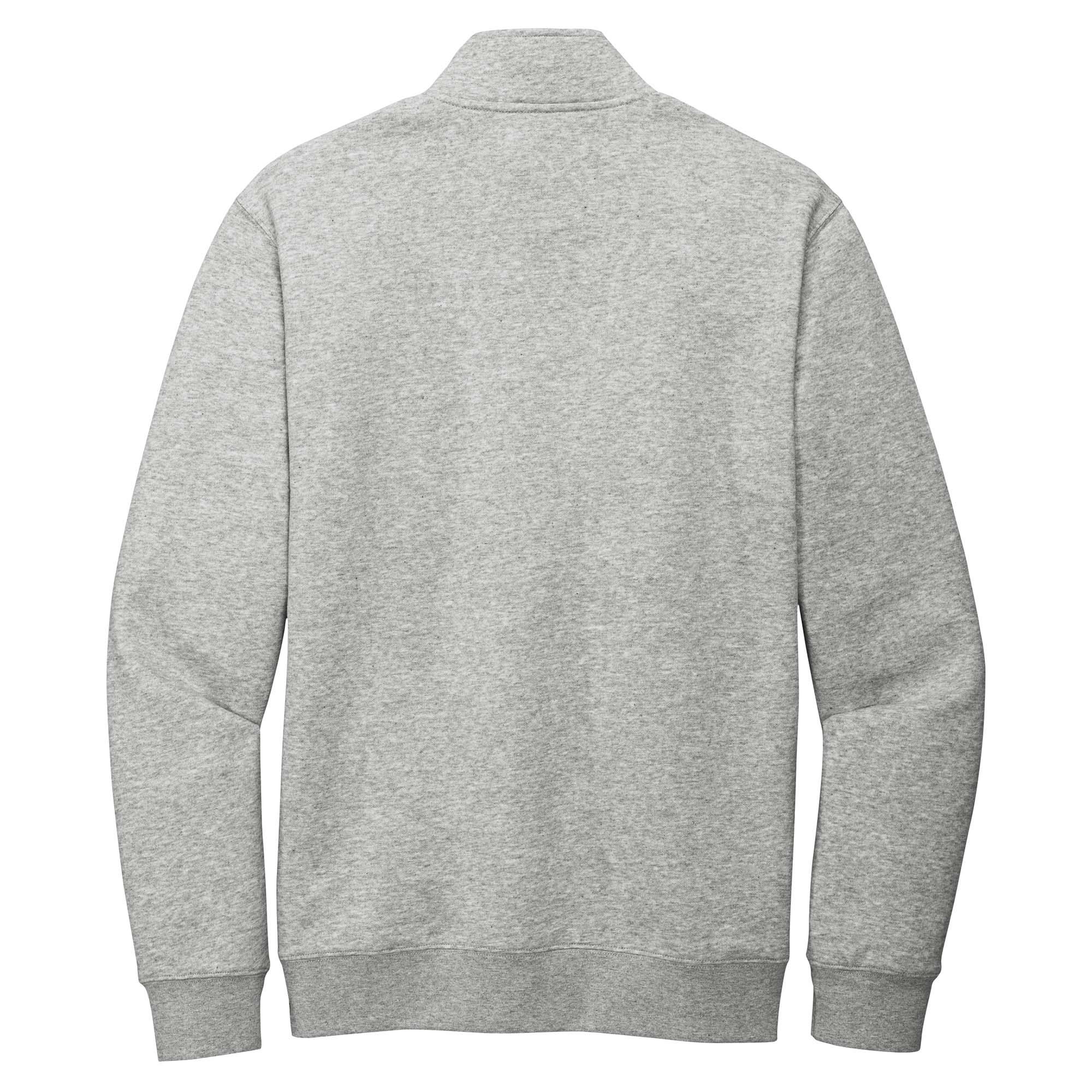District DT6106 V.I.T. Fleece 1/4-Zip Pullover - Light Heather Grey ...