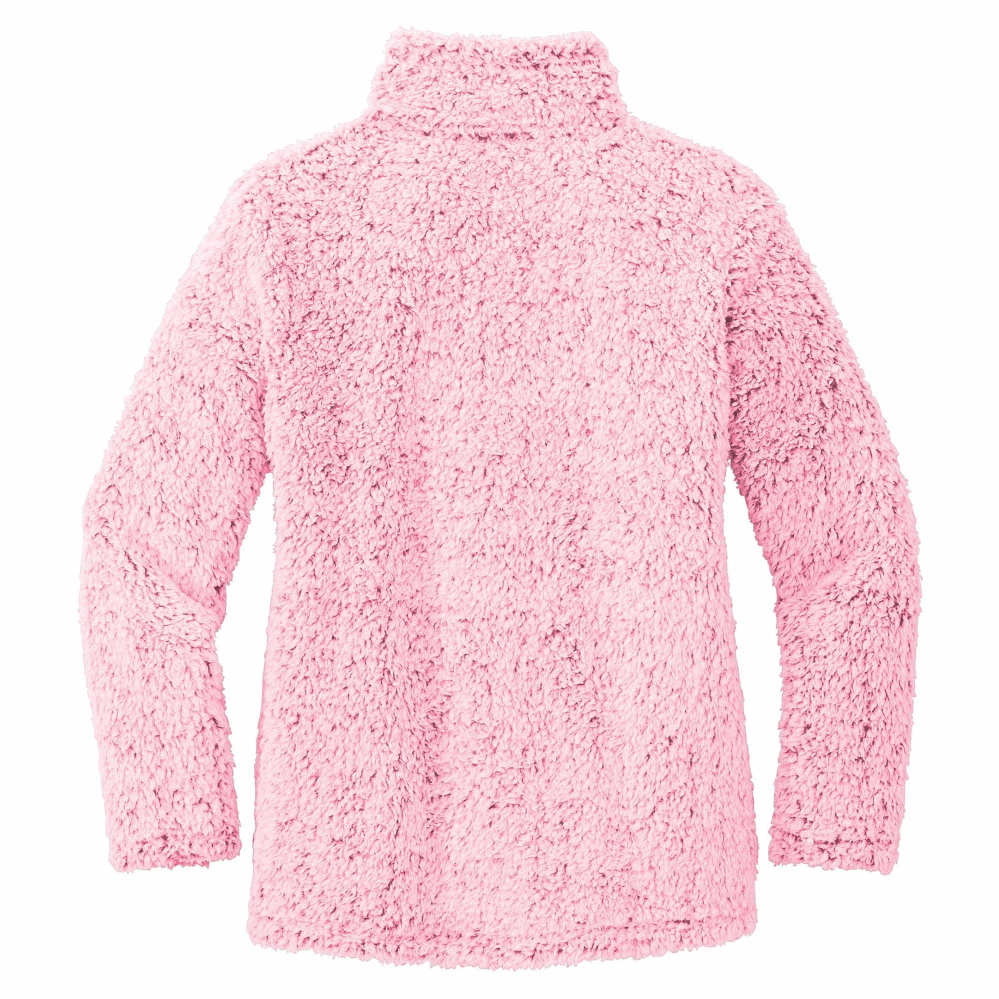 Port Authority L130 Ladies Cozy 1/4-Zip Fleece - Pop Raspberry Heather ...