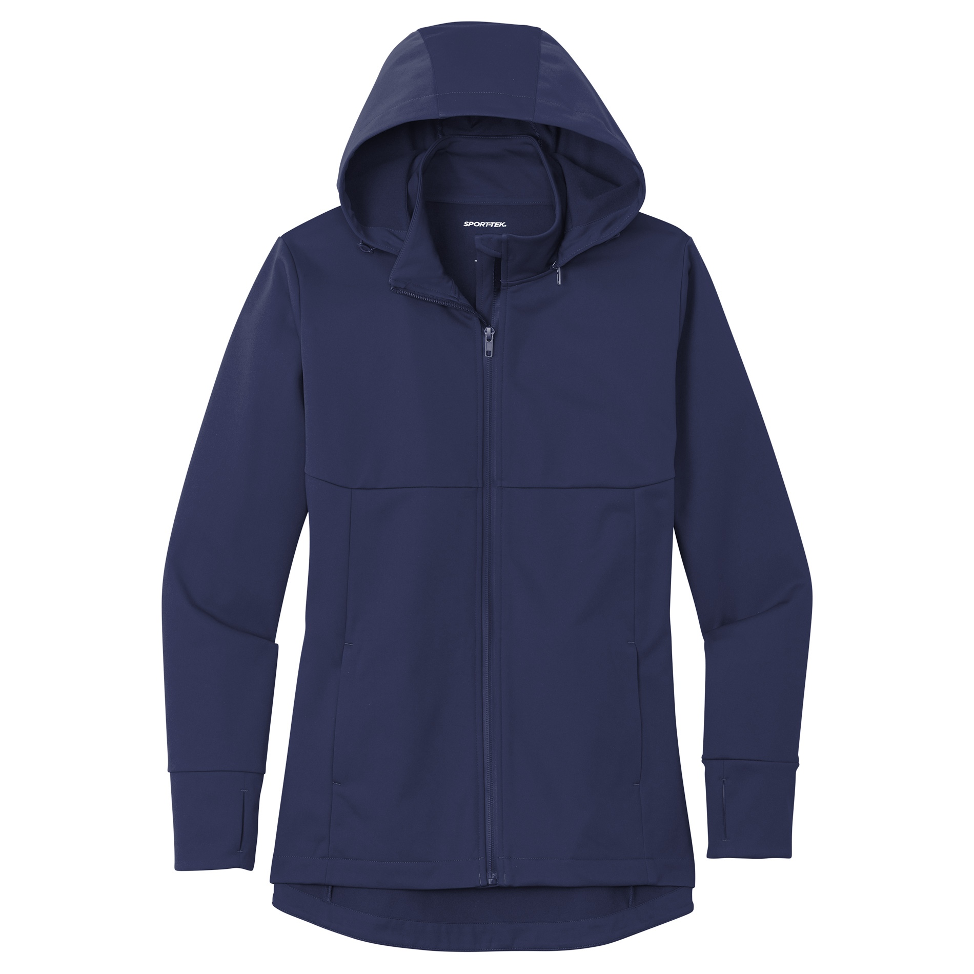 Sport-Tek LST980 Ladies Hooded Soft Shell Jacket - True Navy | Full Source