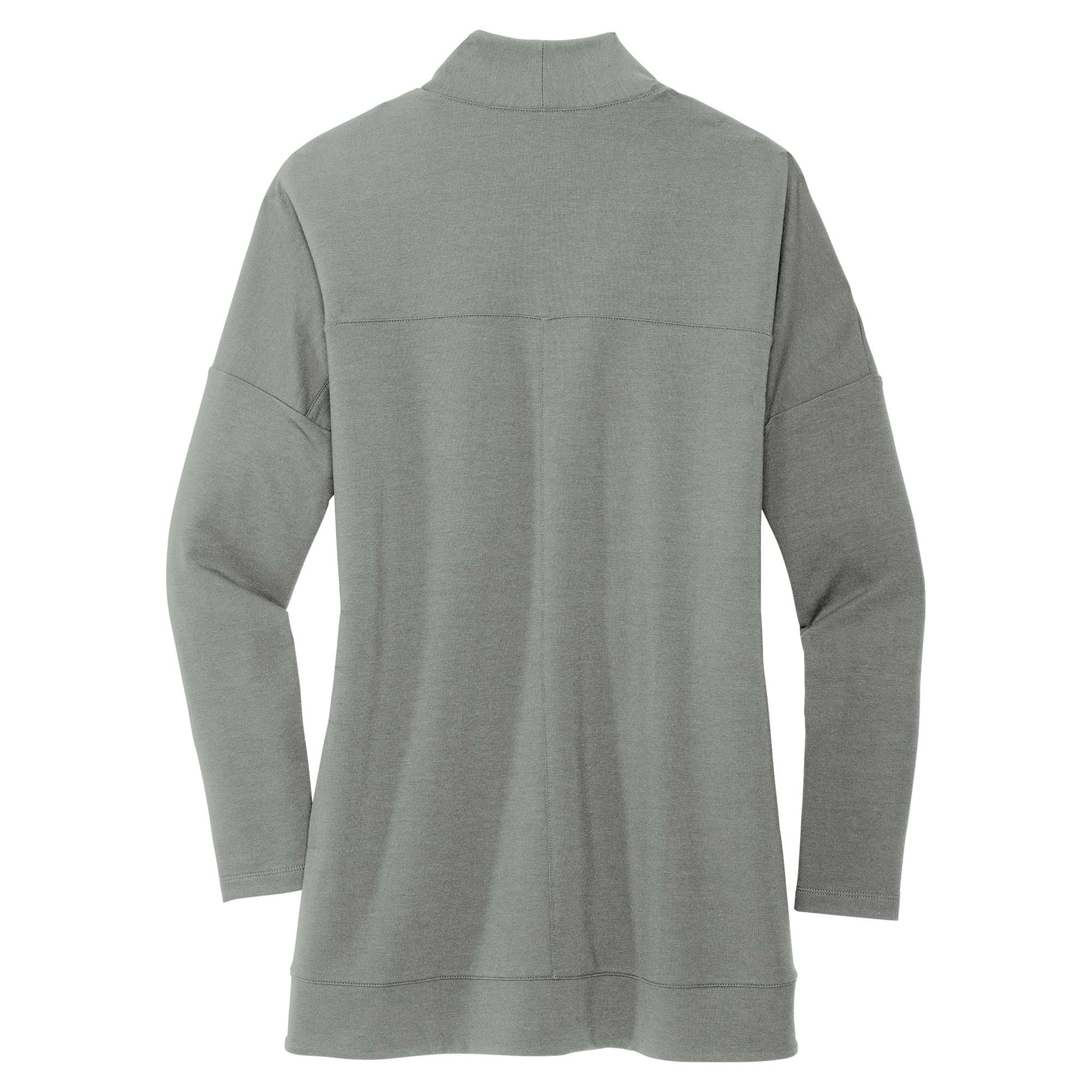 Mercer+Mettle MM3015 Women's Stretch Open-Front Cardigan - Gusty Grey ...