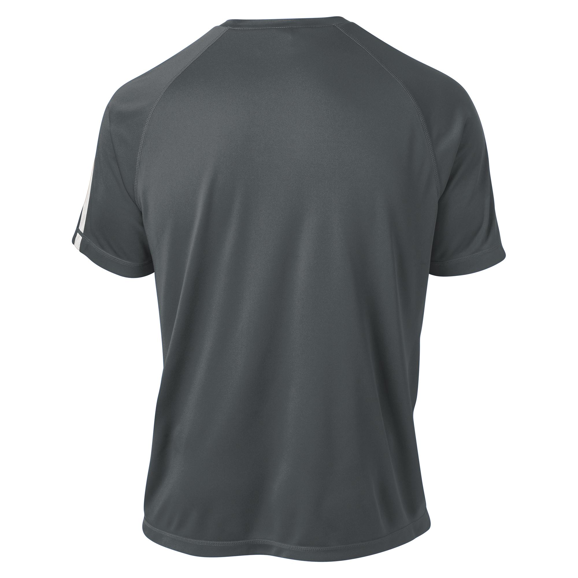 Sport-Tek ST351 Colorblock PosiCharge Competitor Tee - Iron Grey/White ...