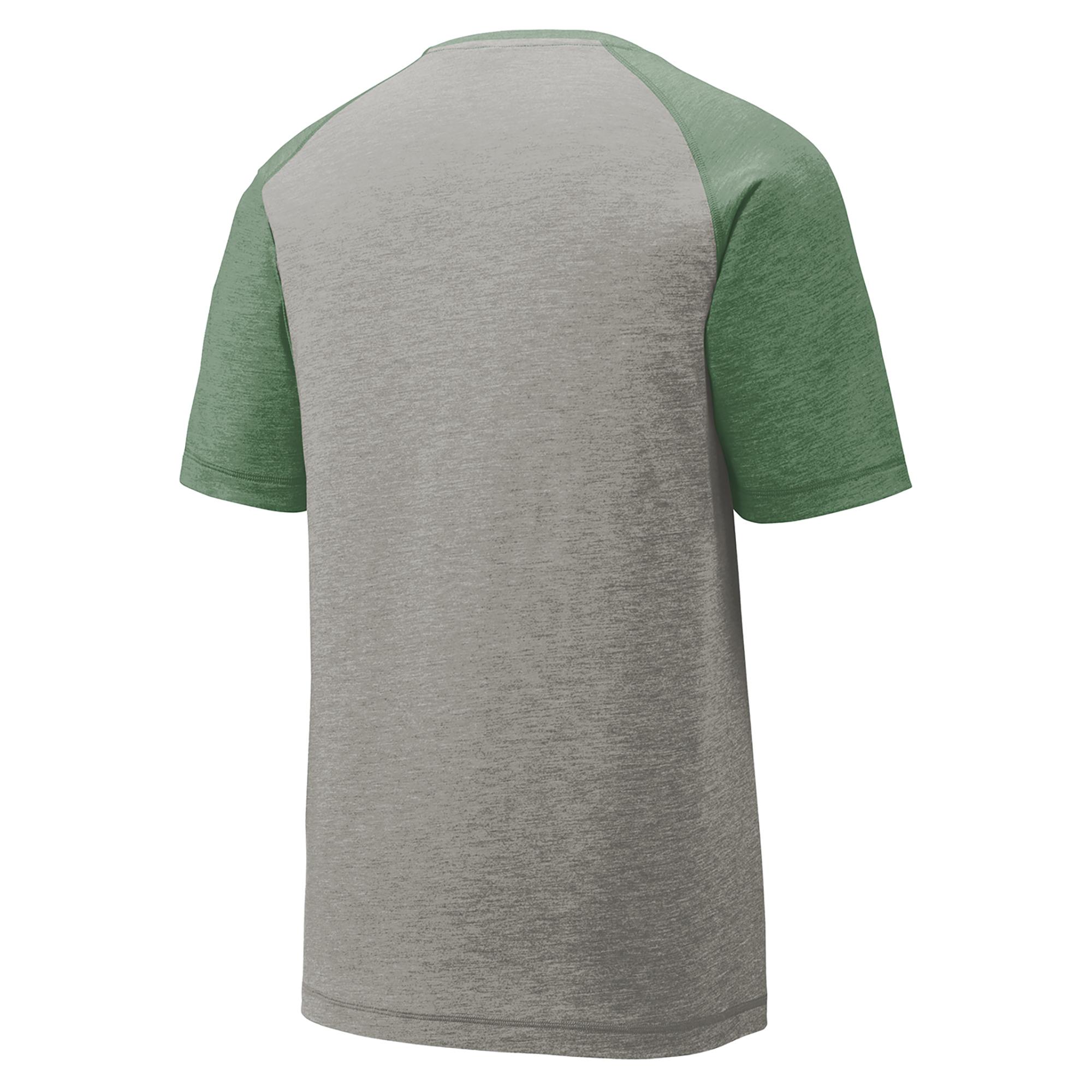 Sport-Tek ST400 PosiCharge Tri-Blend Wicking Raglan Tee - Forest Green ...