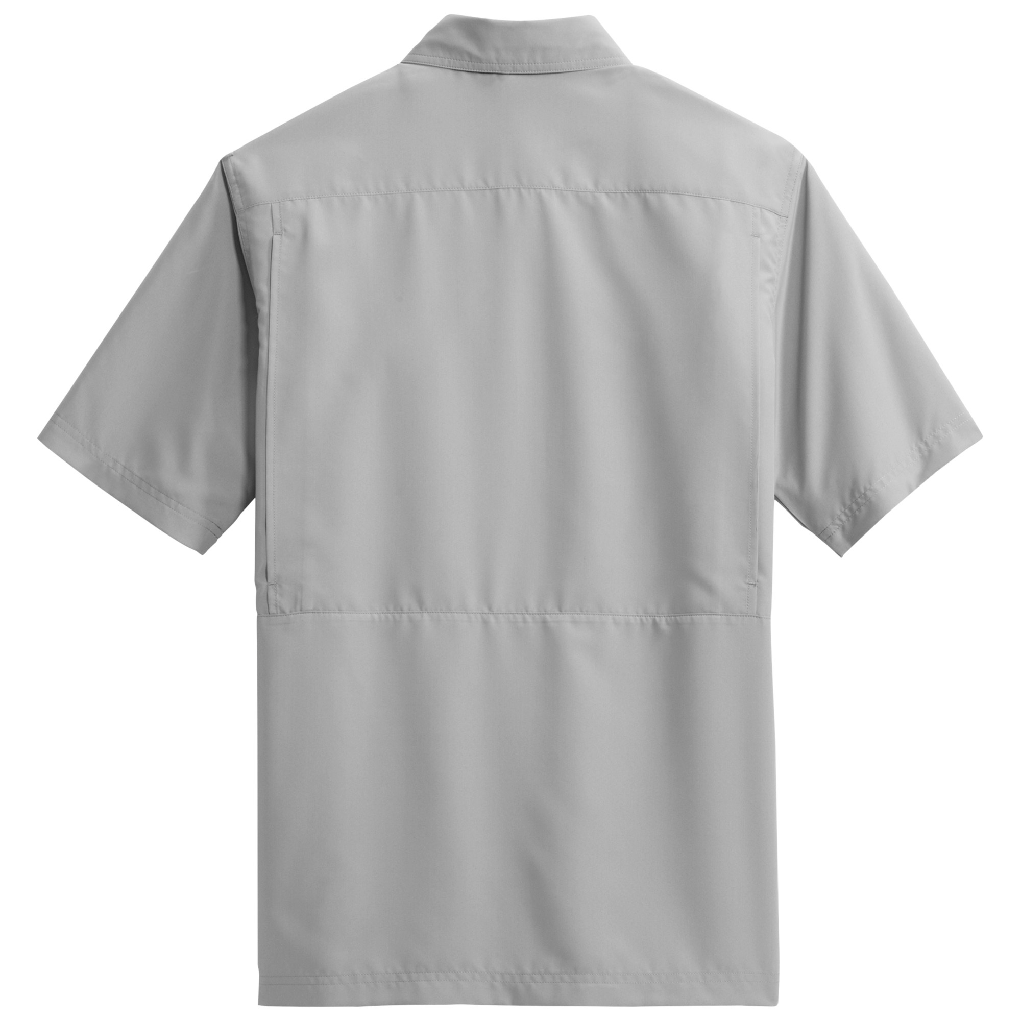 Port Authority W961 Short Sleeve UV Daybreak Shirt - Gusty Grey | Full ...