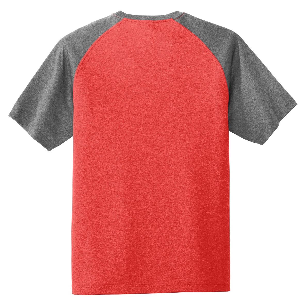 Sport-Tek ST362 Heather-On-Heather Contender Tee - Scarlet Heather ...