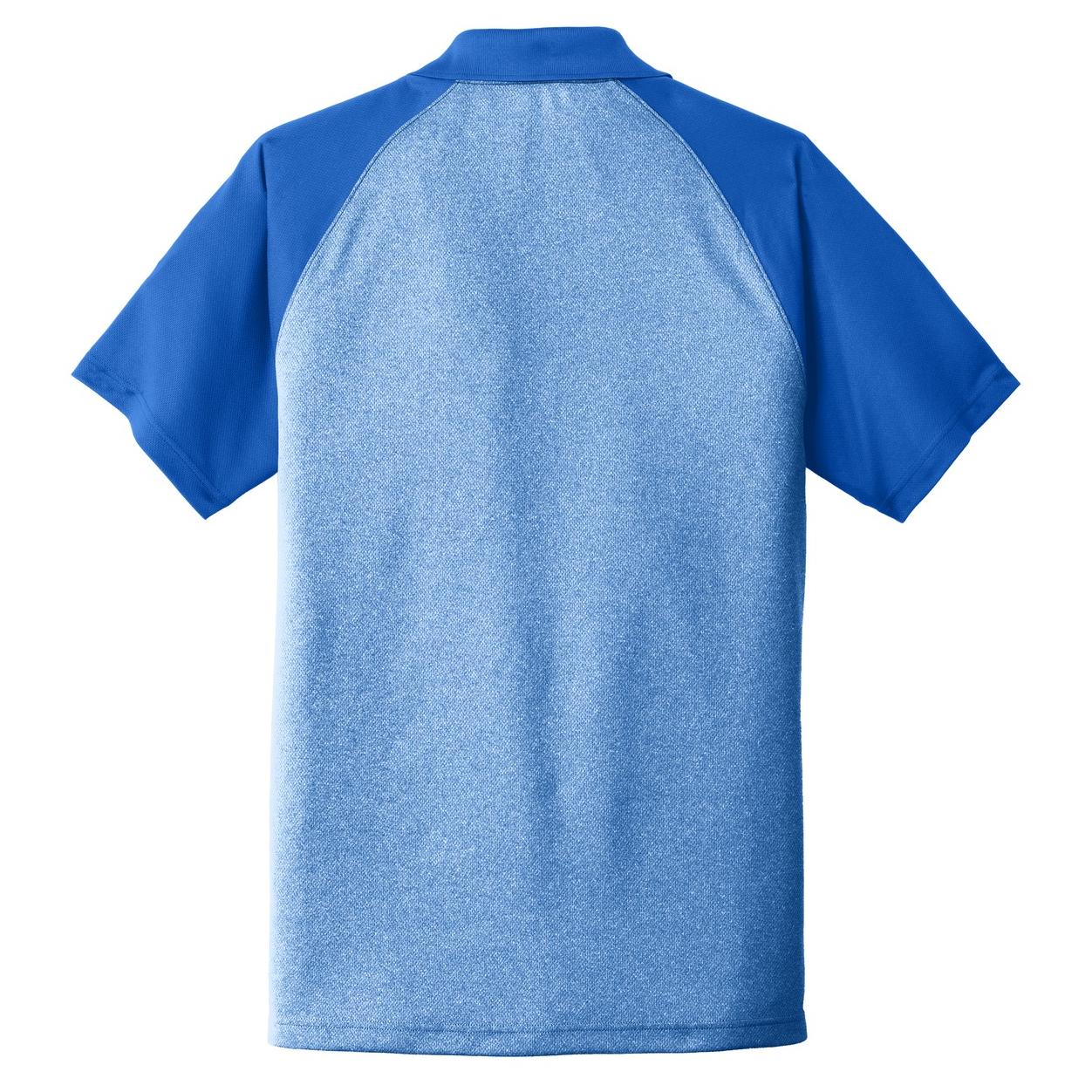 Sport-Tek ST641 PosiCharge RacerMesh Raglan Heather Block Polo - True ...