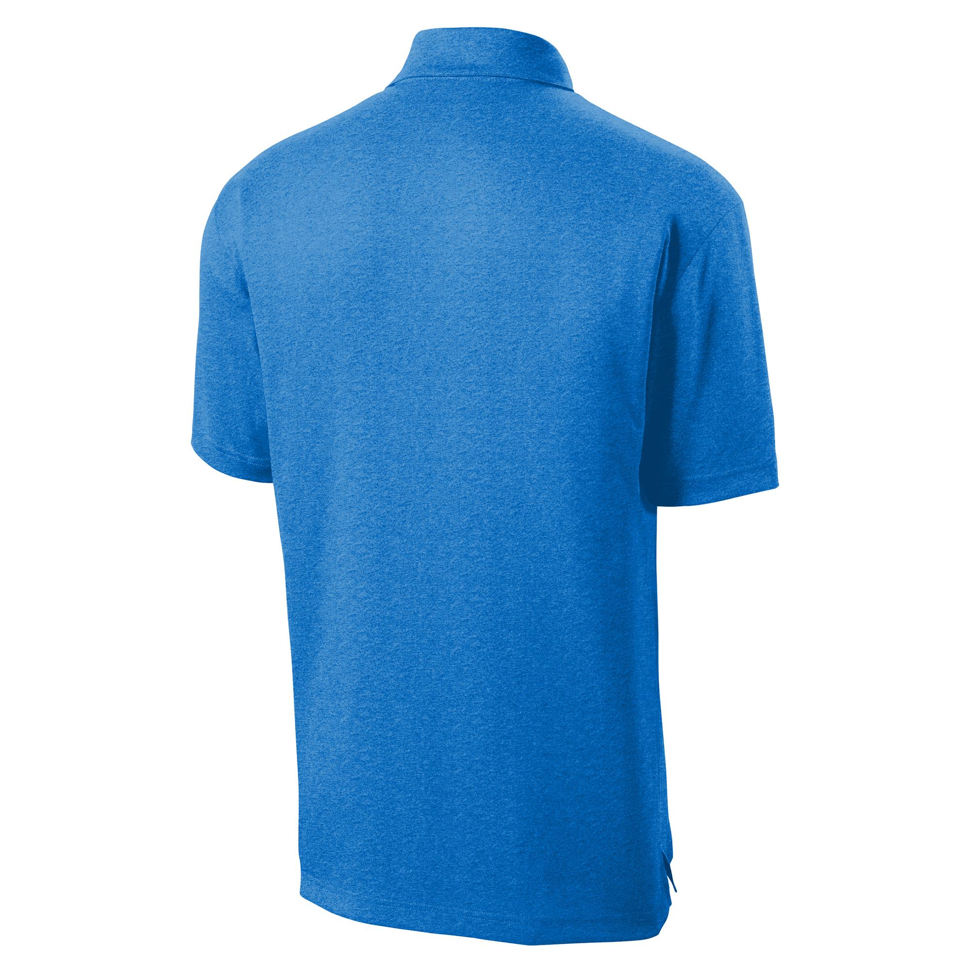 Sport-Tek ST660 Heather Contender Polo - Blue Wake Heather | Full Source
