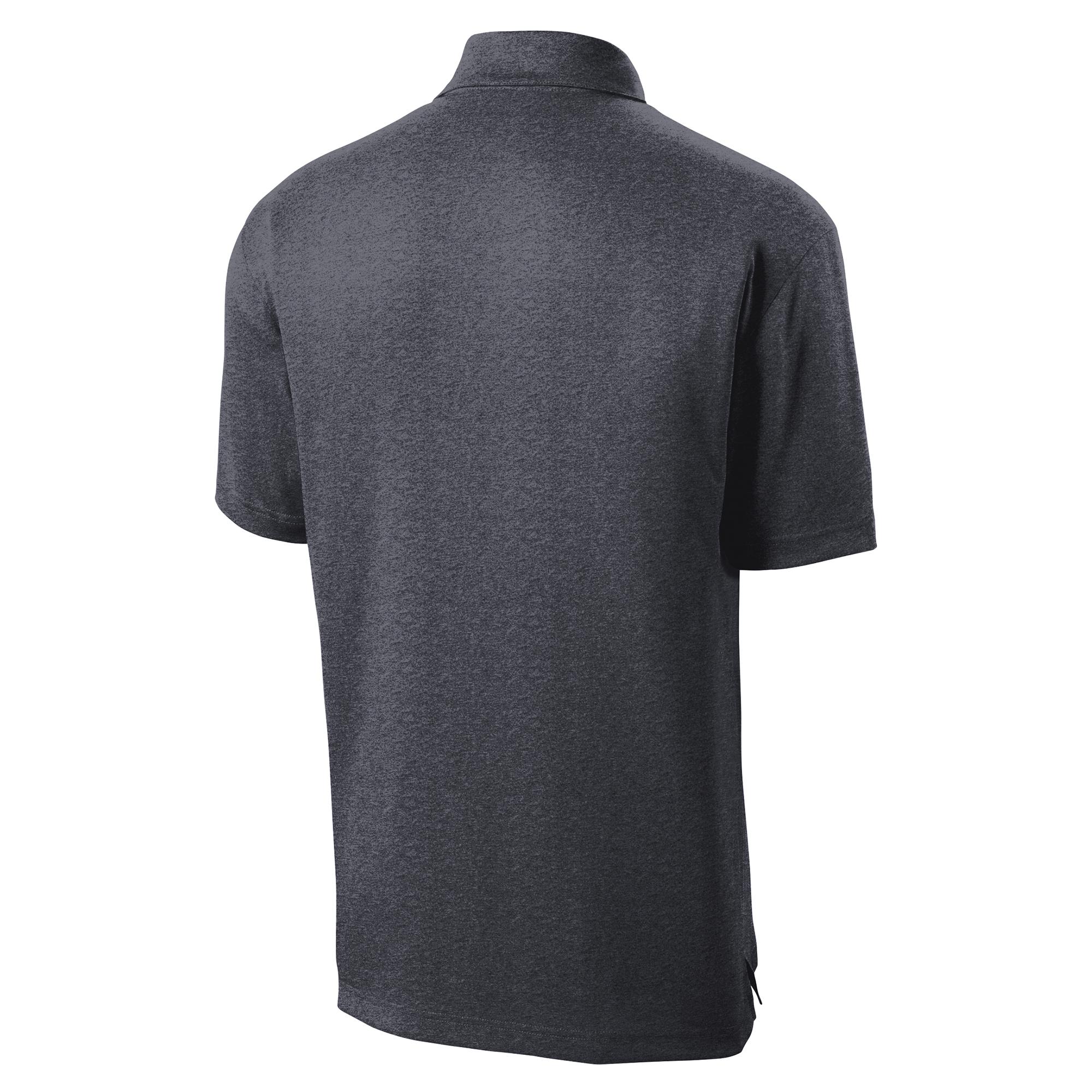 Sport-Tek ST660 Heather Contender Polo - Graphite Heather | Full Source