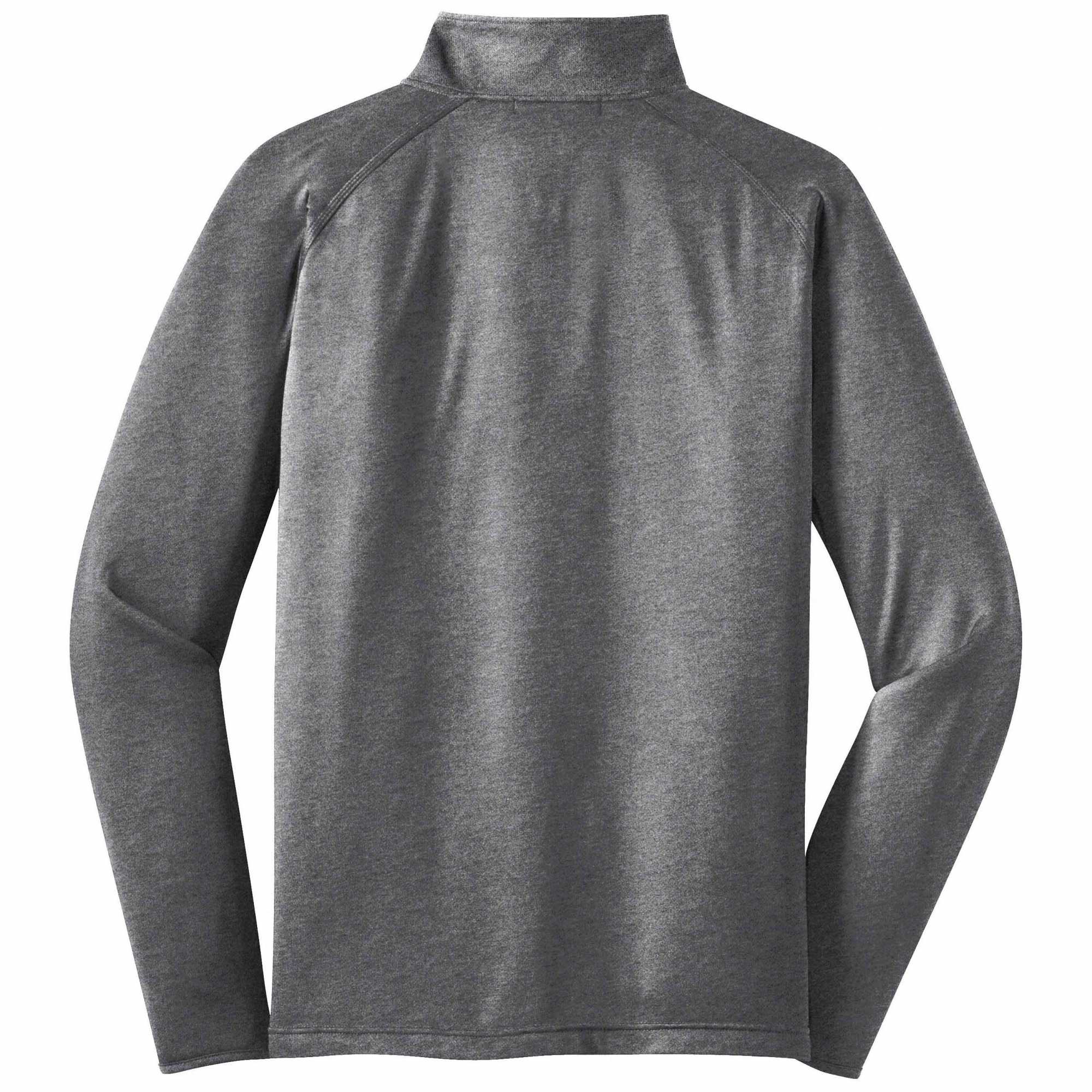 Sport-Tek ST850 Sport-Wick Stretch 1/2-Zip Pullover - Charcoal Grey ...