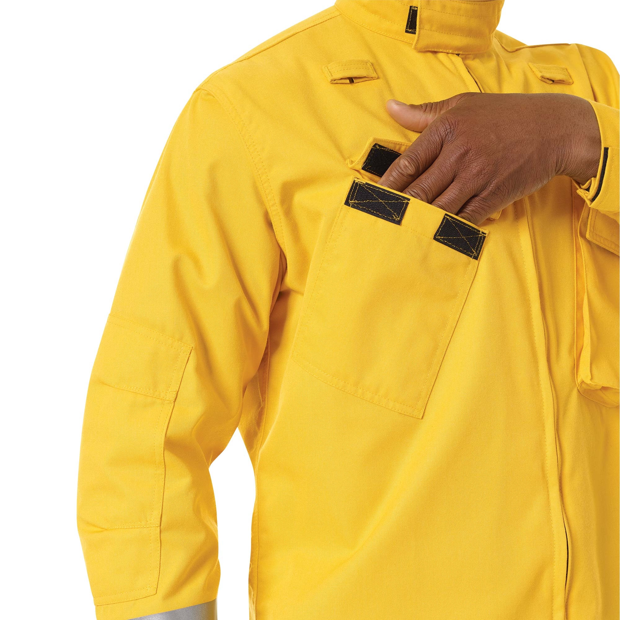 Workrite Fire Service FW81 Men's Relaxed Fit Wildland Jacket - Yellow ...