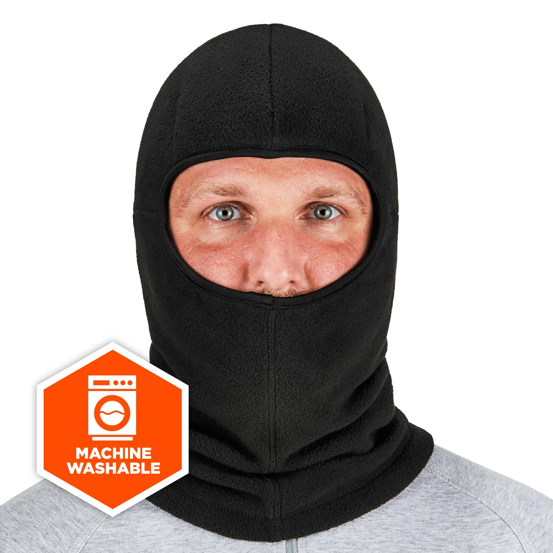 Ergodyne N-Ferno 6893ZI Zippered Balaclava Face Mask with Bump Cap ...
