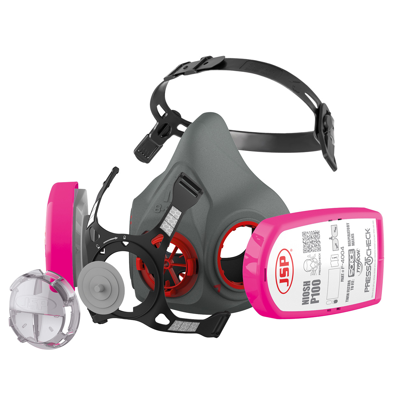 JSP 272-RPRF88 Force Typhoon 8 Half-Mask Respirator (Filter Sold ...