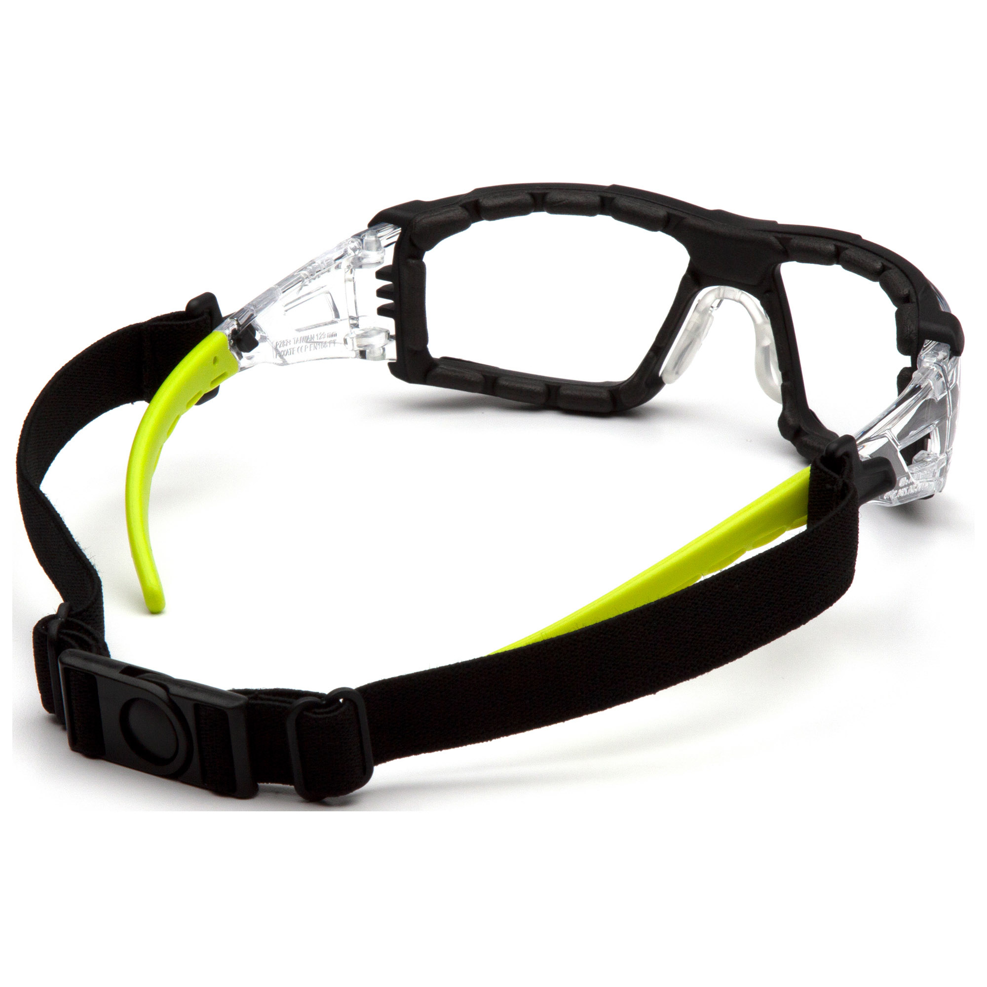 Pyramex SBL10210STMFP Fyxate Safety Glasses - Black Foam Lined Frame ...