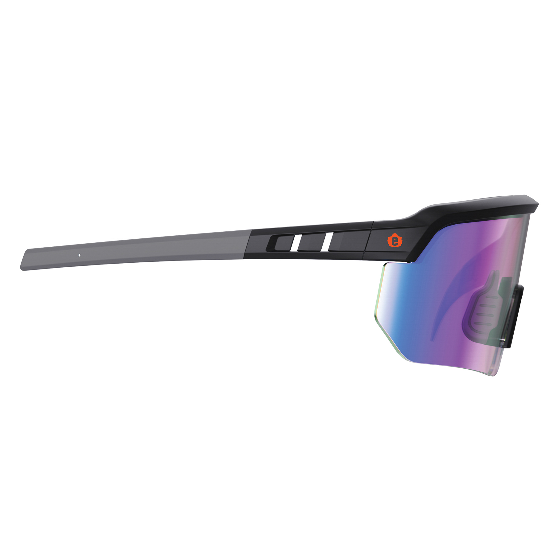 Ergodyne Aegir 55008 Safety Glasses - Black Frame - Blue Fog-Off Anti ...